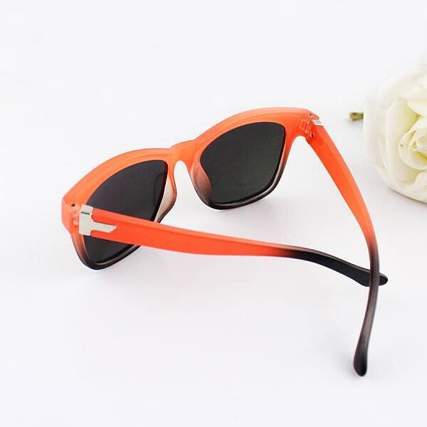 Orange Lenses Sheer Rim Sunglassesfor Women Romwe