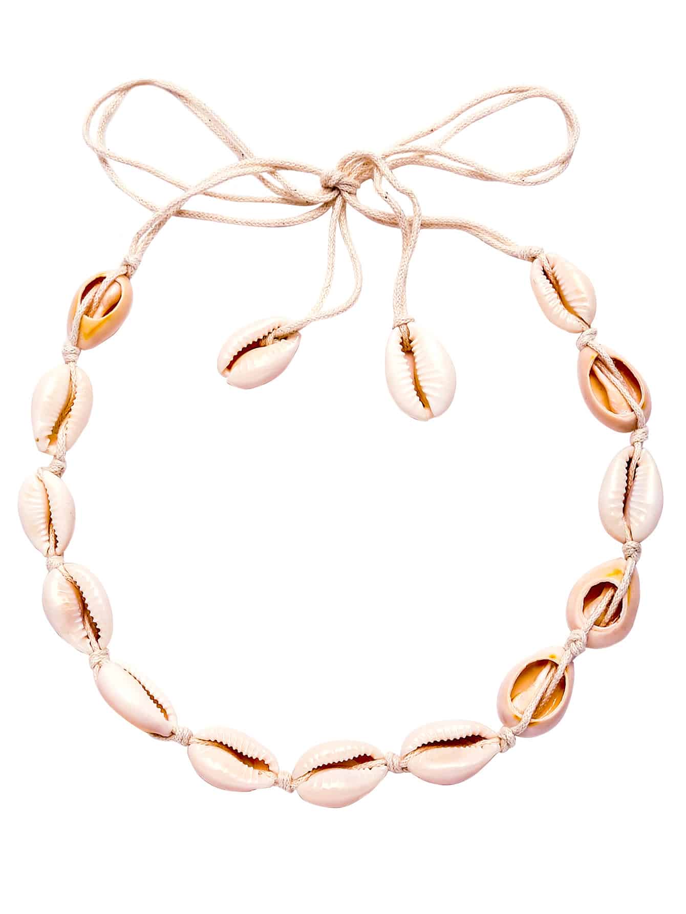 Collar con adorno de conchas - blanco -Spanish Romwe