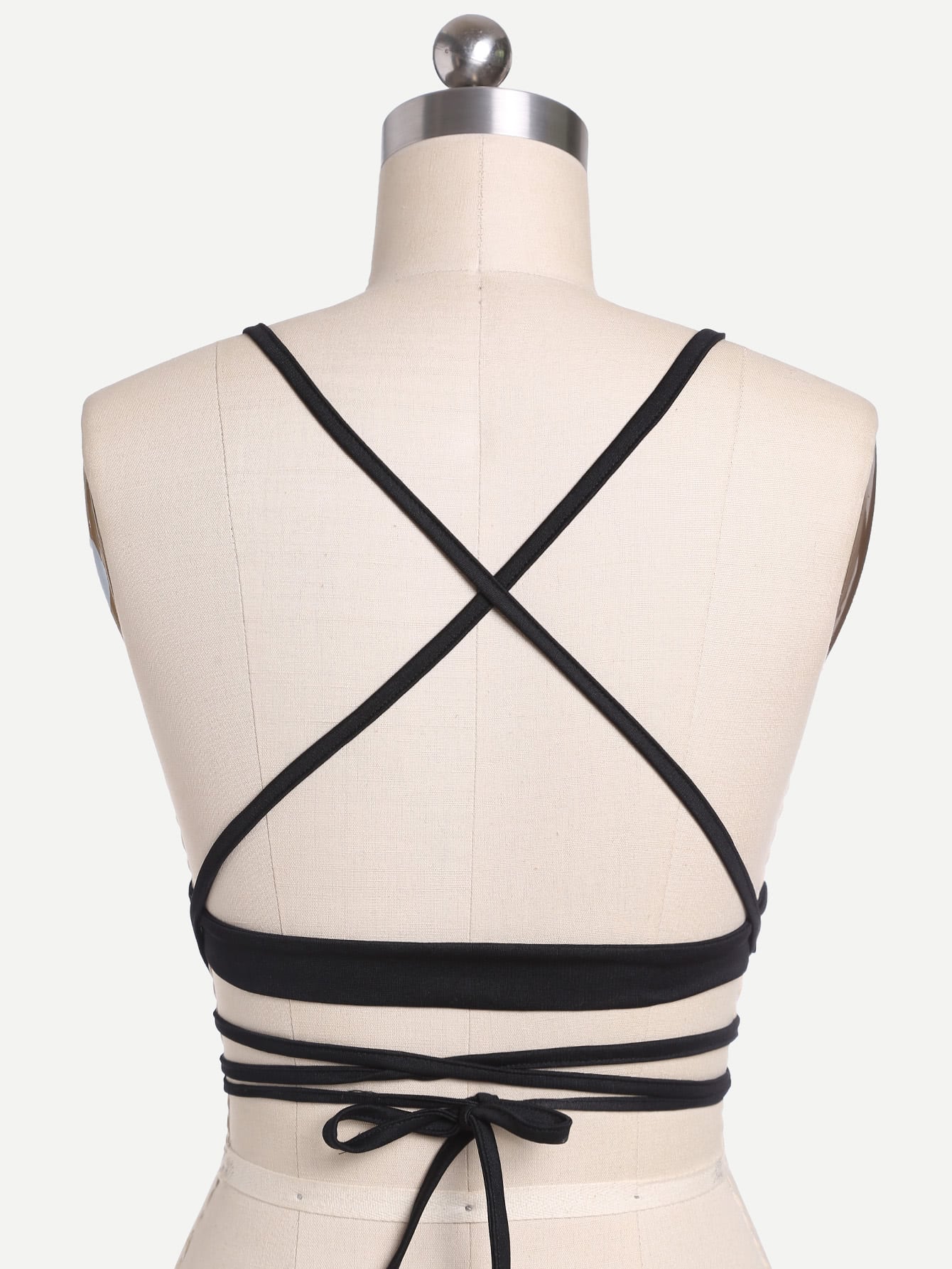 Criss Cross Lace-Up BraFor Women-romwe